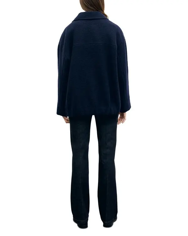 Gerard Darel Alon Wool Notch Collar Coat