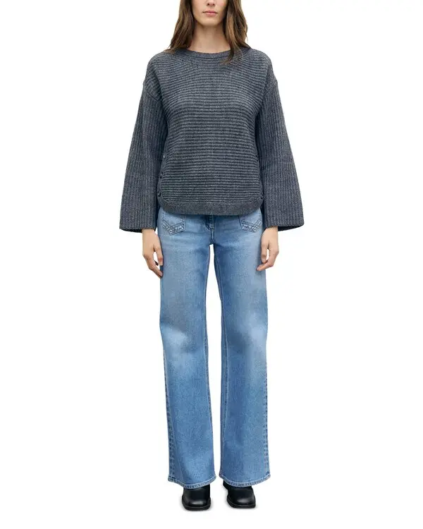 Gerard Darel Riva Boat Neck Pullover Sweater