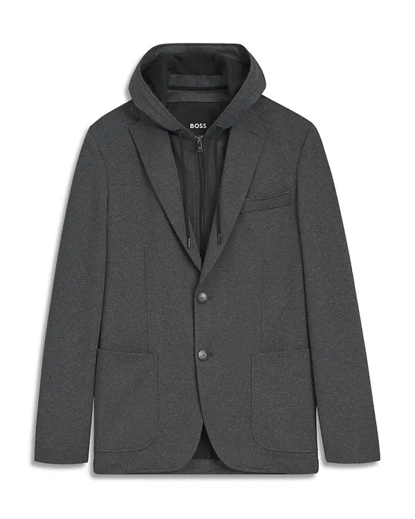 BOSS C-hanry Wool Drawstring Hood Sport Coat