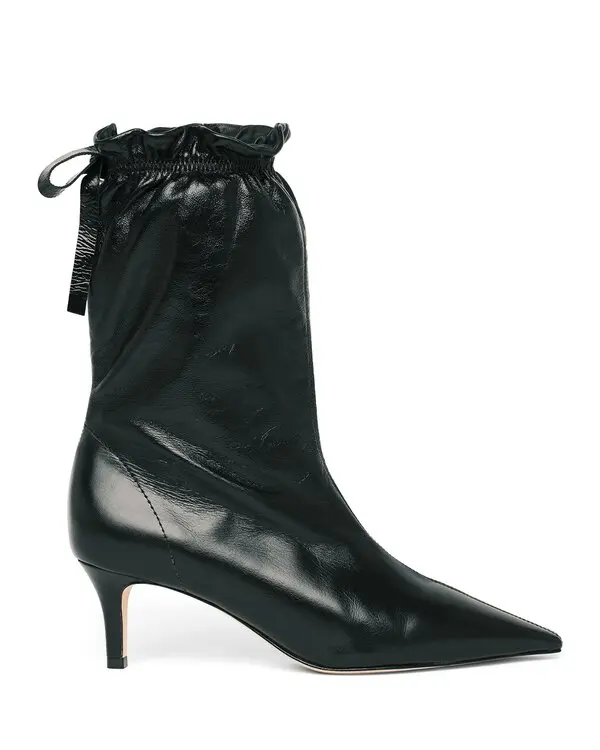 Cinq À Sept Alex Scrunched Leather Ankle Boots
