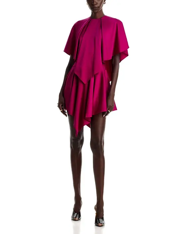 Stella McCartney Satin Cape Mini Dress