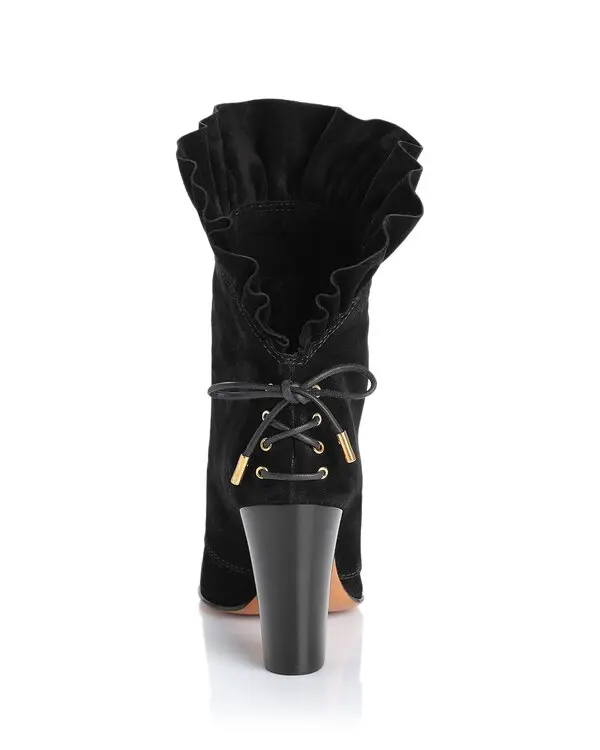 Chloé Anouk Suede Ankle Boots - Black