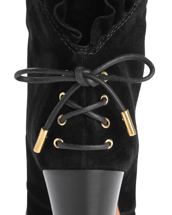 Chloé Anouk Suede Ankle Boots - Black