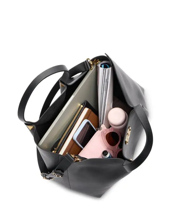 Valentino Garavani Vlogo Large Soft Leather Tote