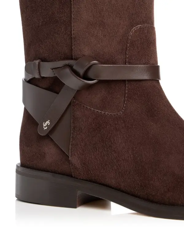 JIMMY CHOO Lawton Tall Boots - Chocolate