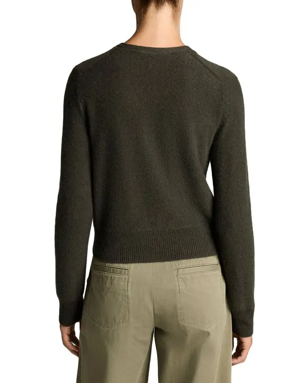 Vince Boiled Cashmere Long Sleeve V Neck Cardigan