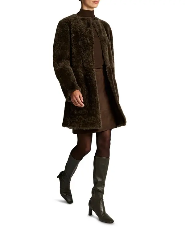 Vince Reversible Shearling Car Coat