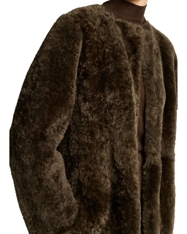 Vince Reversible Shearling Car Coat