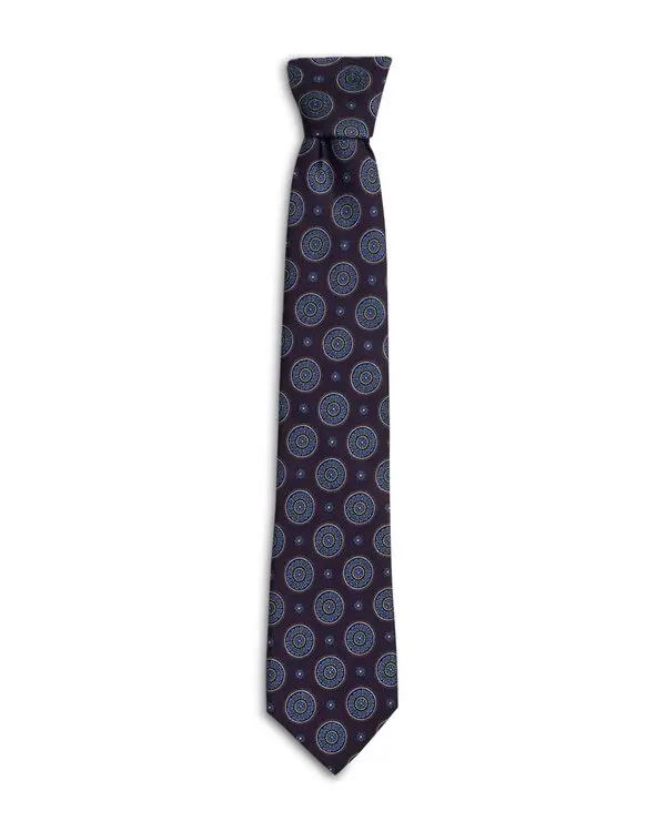 Bloomingdale'S Silk Classic Floral Medallion Tie Exclusive - Purple