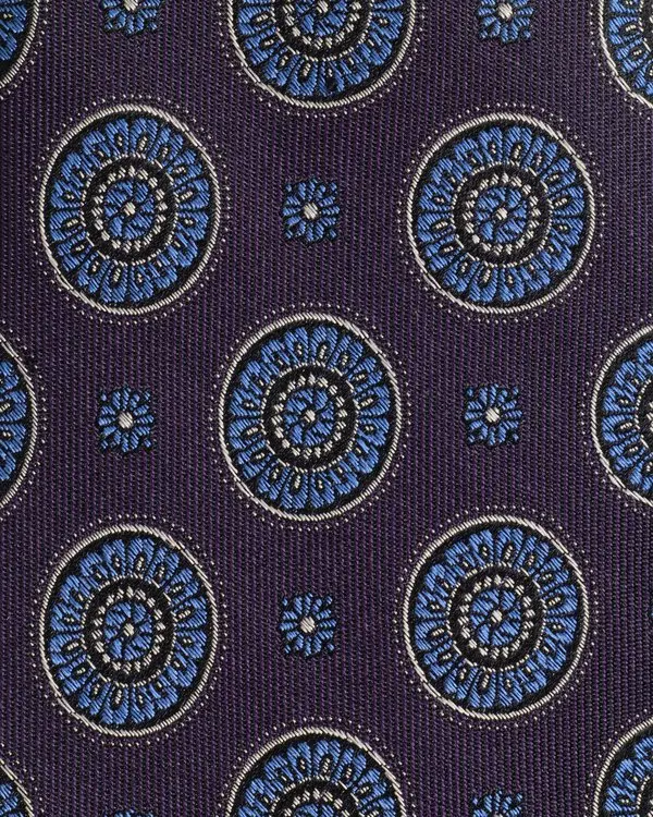 Bloomingdale'S Silk Classic Floral Medallion Tie Exclusive - Purple