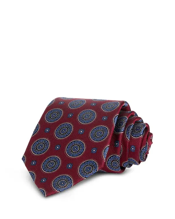 Bloomingdale'S Silk Classic Floral Medallion Tie Exclusive - Red