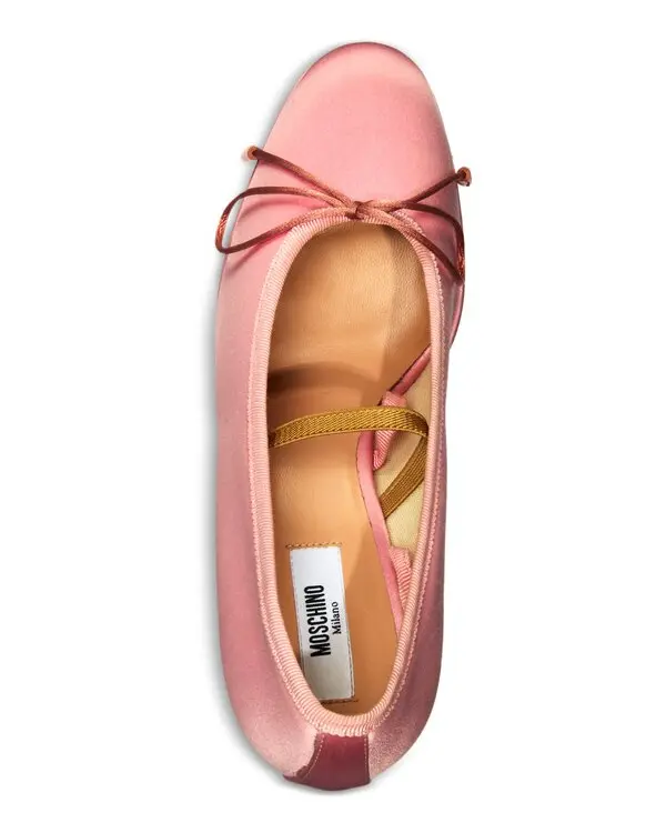 Moschino Silk Blend Bow Pumps