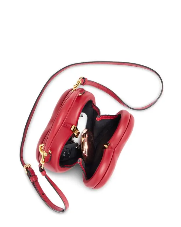 Moschino Heart Leather Top Handle Bag