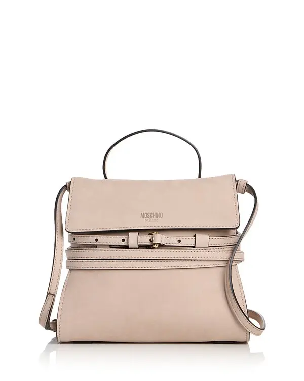 Moschino Tie Me Leather Shoulder Bag