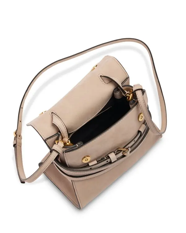 Moschino Tie Me Leather Shoulder Bag