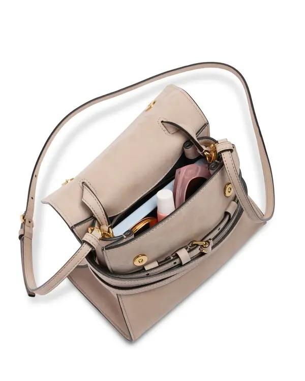Moschino Tie Me Leather Shoulder Bag