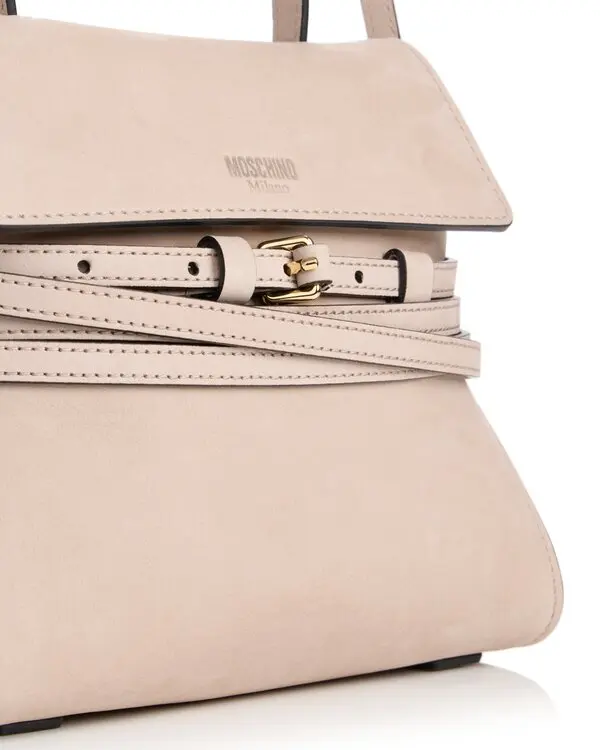 Moschino Tie Me Leather Shoulder Bag