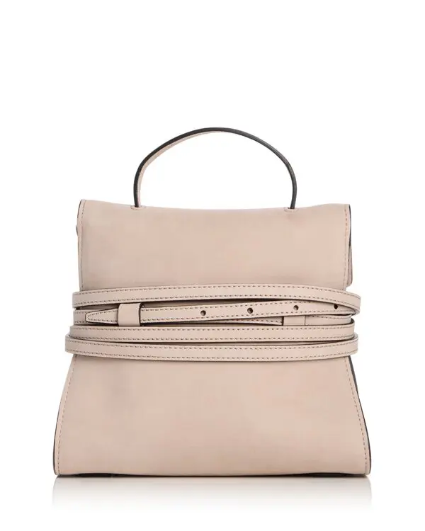 Moschino Tie Me Leather Shoulder Bag