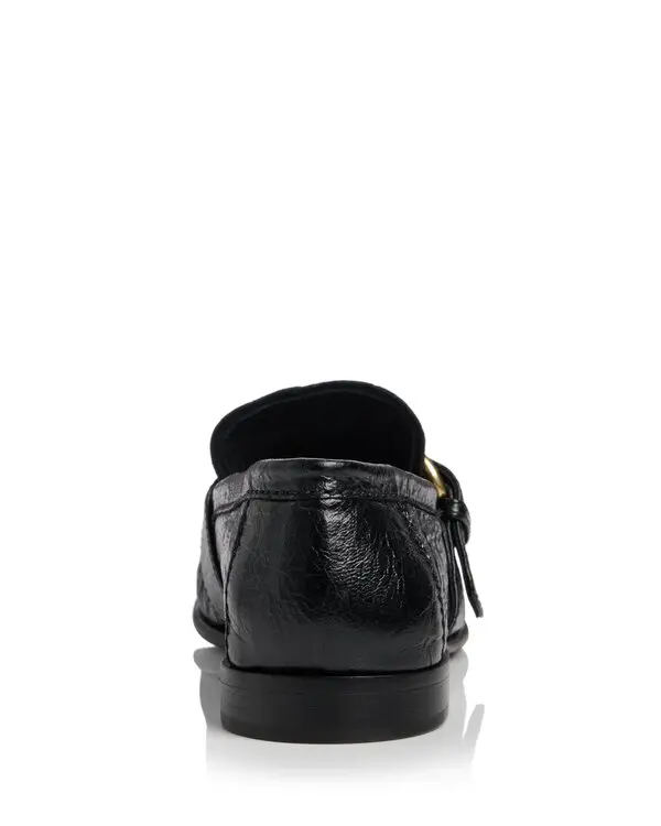 Miu Miu Logo Mocassin Loafers