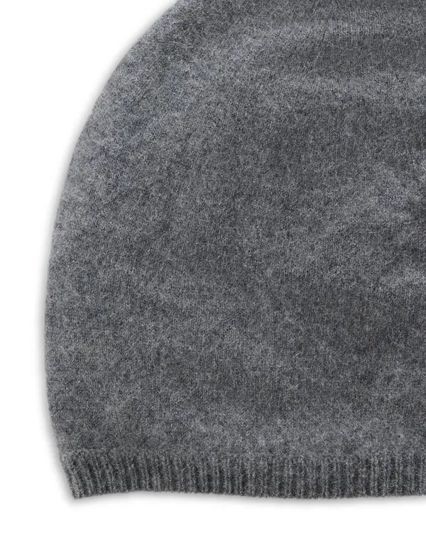 Aqua Brushed Cashmere Slouch Beanie Exclusive - Heather Grey