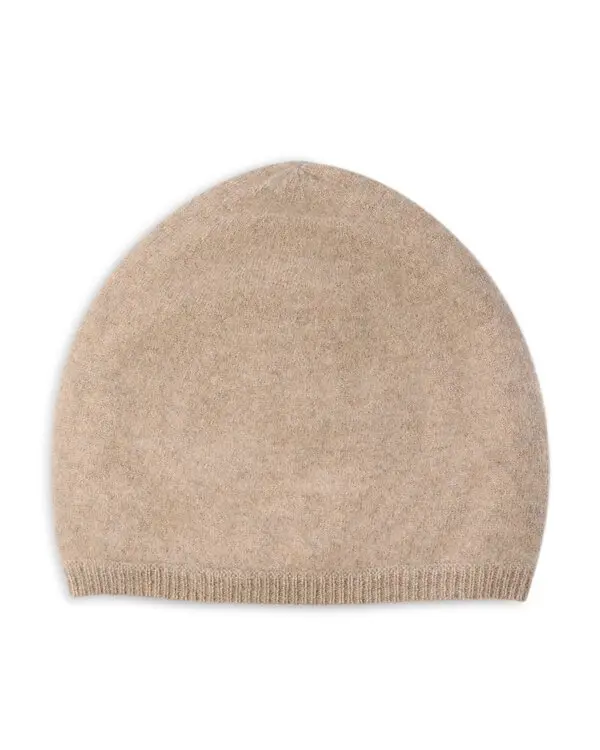 Aqua Brushed Cashmere Slouch Beanie Exclusive - Wheat