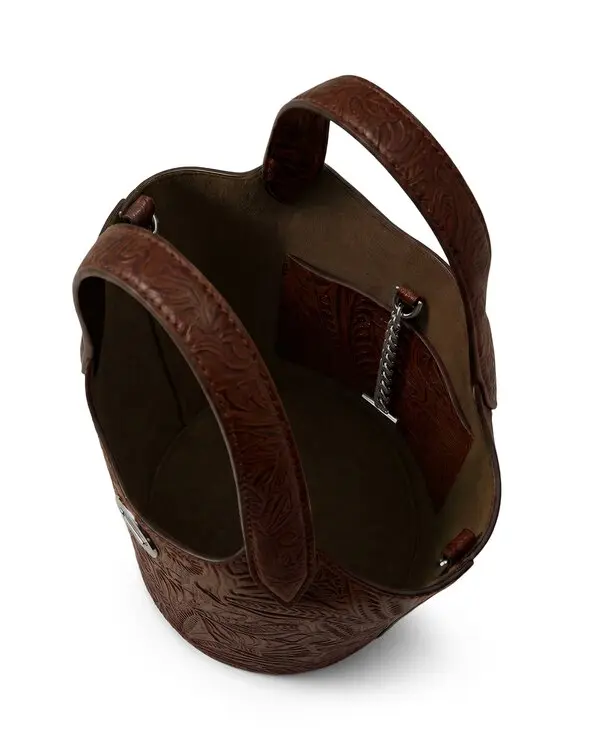 Veronica Beard Tooled Anchor Leather Crossbody