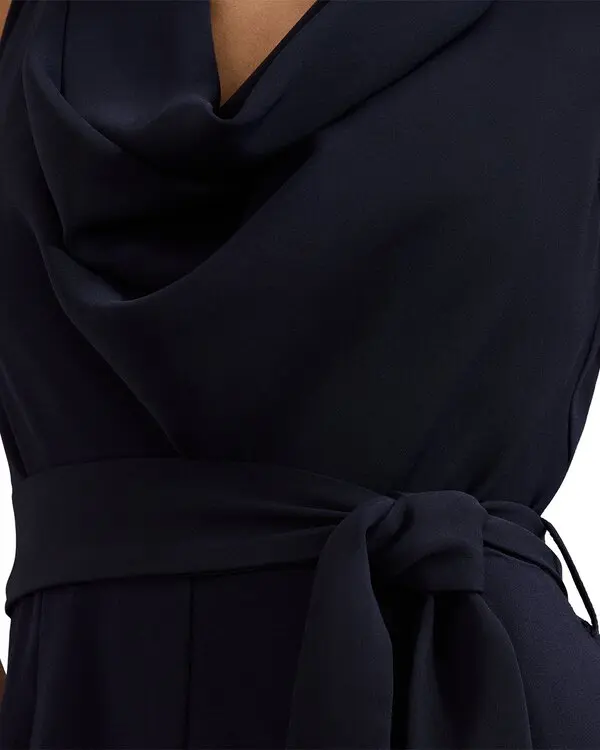 PHASE EIGHT Petite Emry Cowl Neck Belted Jumpsuit