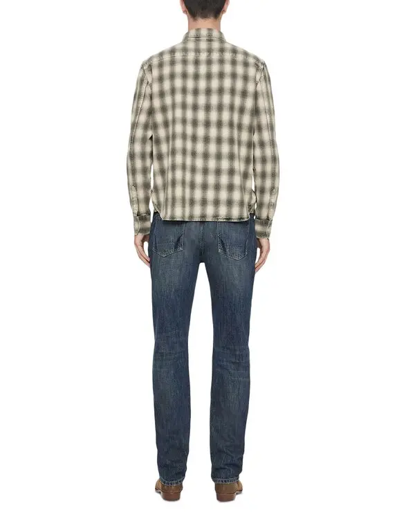 ALLSAINTS Bower Cotton Relaxed Check Shirt - Cloud Grey