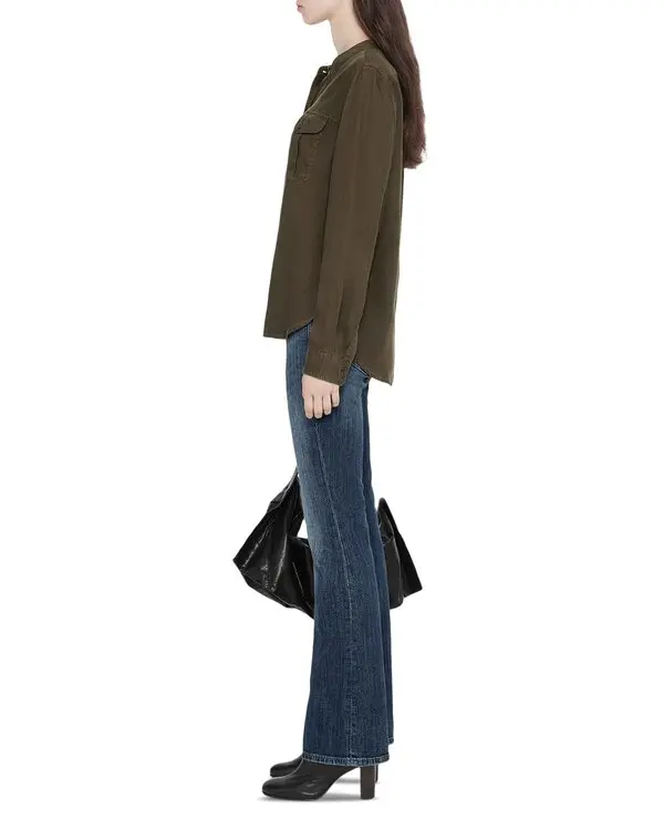 ALLSAINTS Tess Long Sleeve Military Shirt