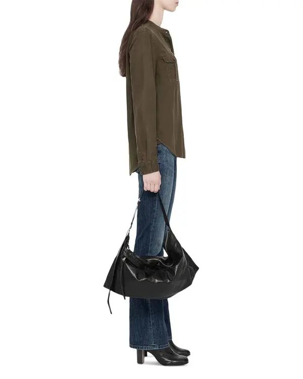 ALLSAINTS Tess Long Sleeve Military Shirt