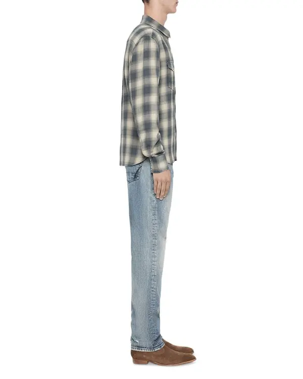 ALLSAINTS Brook Cotton Plaid Pocket Shirt
