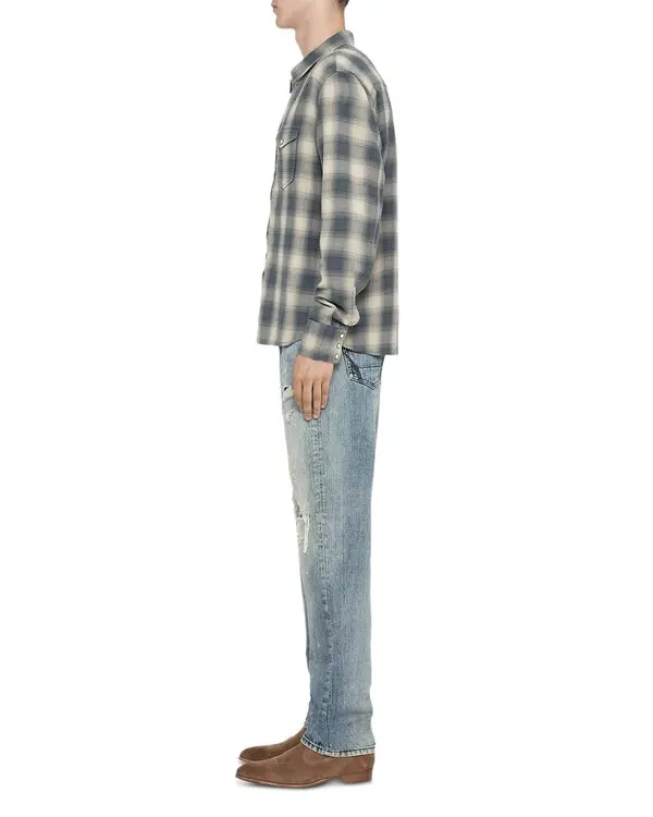 ALLSAINTS Brook Cotton Plaid Pocket Shirt