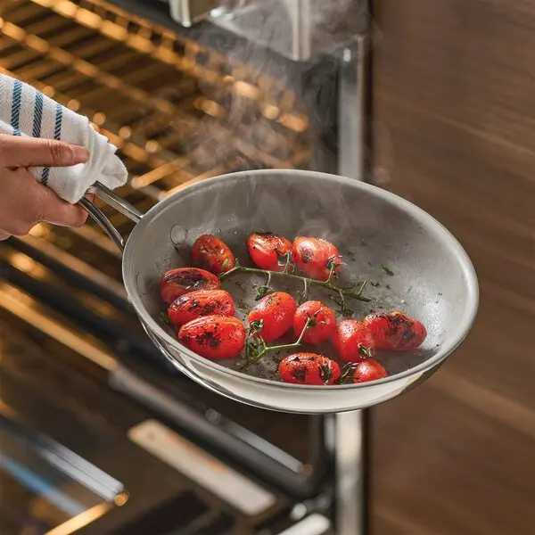 ANOLON Everlast Stainless Steel Ceramic Nonstick Skillet, 8.5