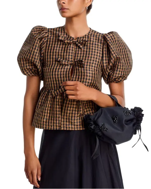 Simone Rocha Mini Rosette Embellished Crossbody Bag