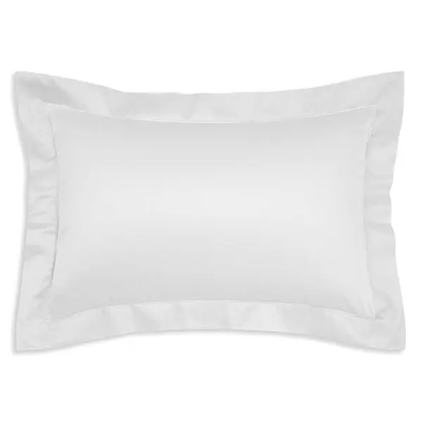 CELSO DE LEMOS Bourdon Sateen Sham Set, King - White