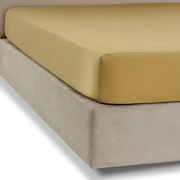 CELSO DE LEMOS Secret Fitted Sheet, King - Miel