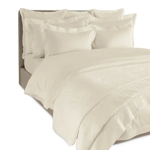 CELSO DE LEMOS Braga Coverlet, King - Naturel