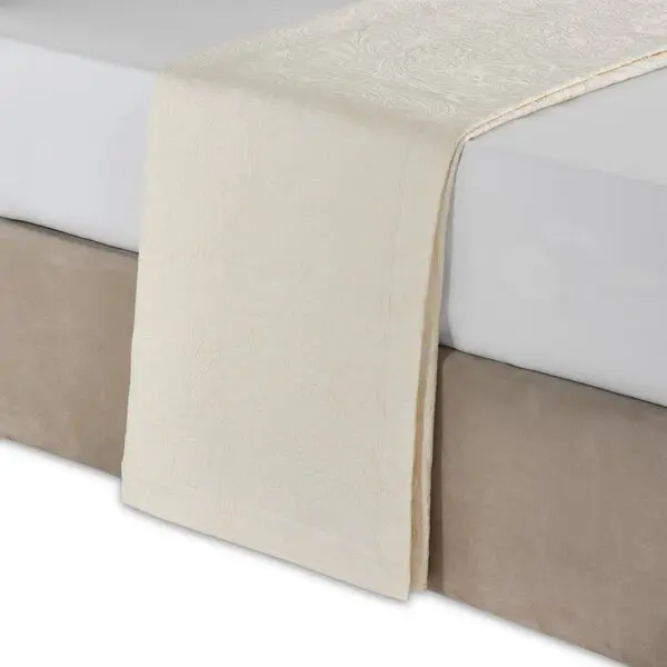 CELSO DE LEMOS Braga Coverlet, King - Naturel