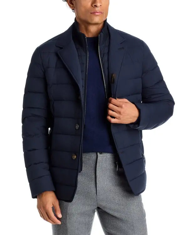 MOORER Sinardi Quilted Removable Bib Insert Jacket