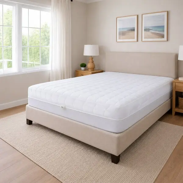 HUDSON PARK COLLECTION Cleanrest My Allergy Pro Quilted Zip Mattress Pad, Full