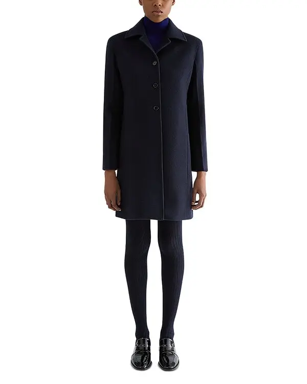 JIL SANDER Tailored Felt Wool Coat
