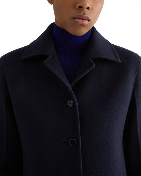 JIL SANDER Tailored Felt Wool Coat