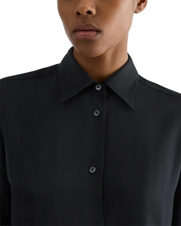 JIL SANDER Satin Short Sleeve Shirt