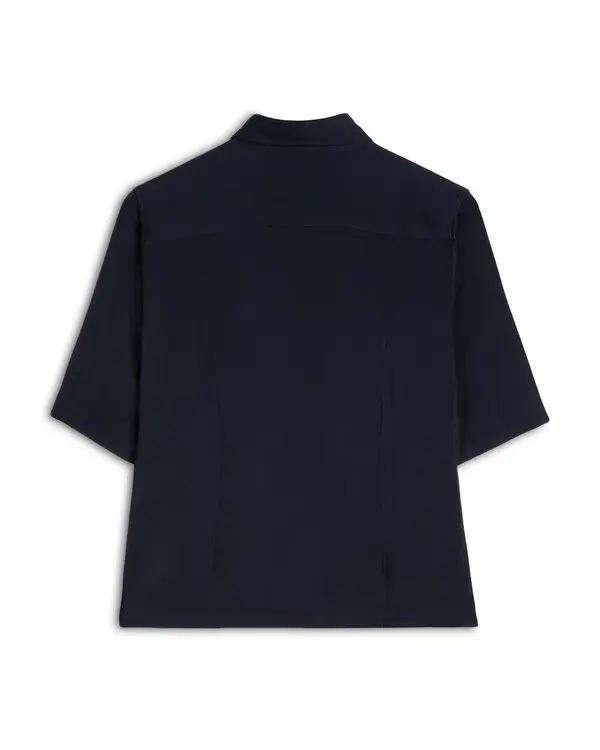 JIL SANDER Satin Short Sleeve Shirt