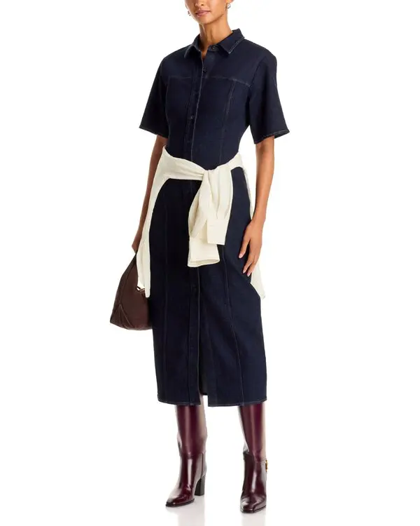 Rag & Bone Lenna Cotton Stretch Denim Dress