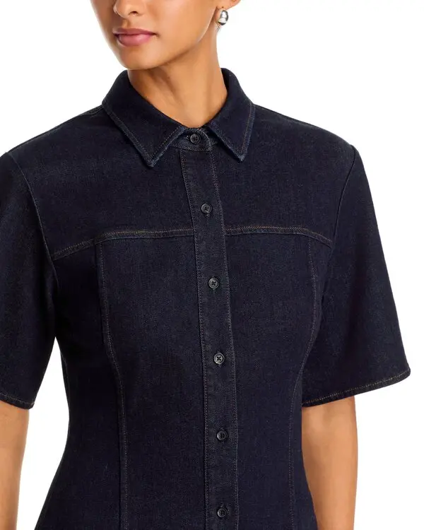 Rag & Bone Lenna Cotton Stretch Denim Dress