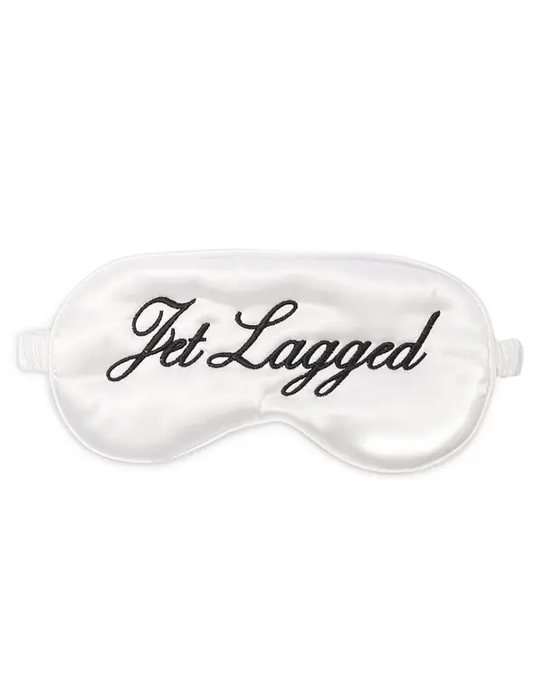 ABBODE Jet Lagged Satin Eye Mask - White