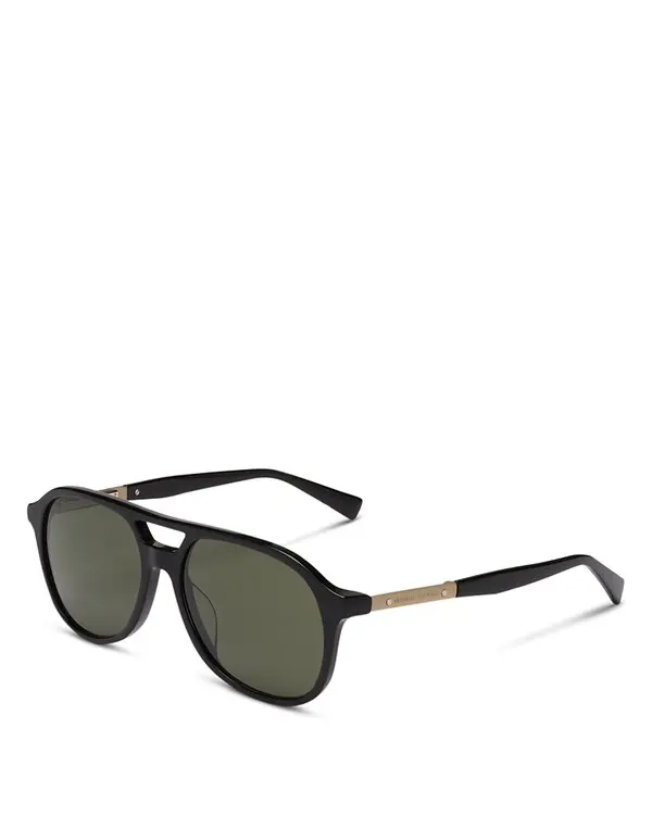Brunello Cucinelli Aviator Sunglasses, 56mm
