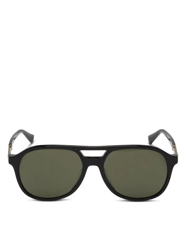 Brunello Cucinelli Aviator Sunglasses, 56mm