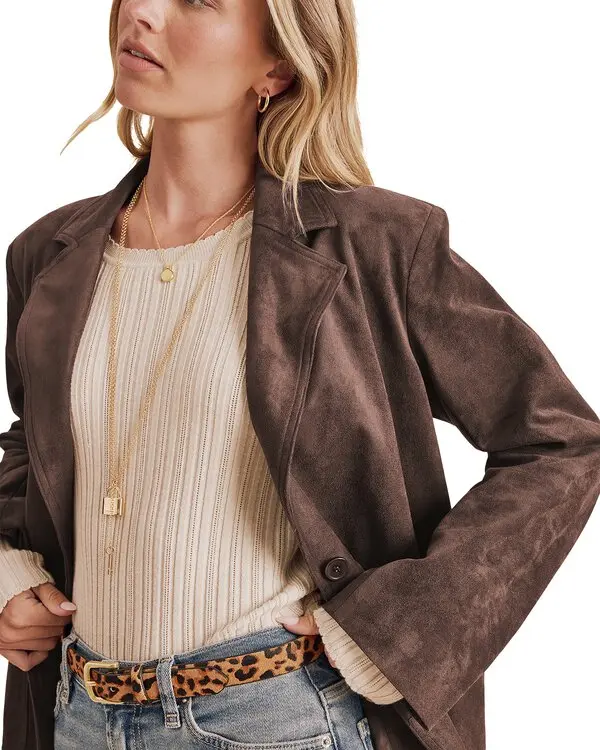 Splendid Ryder Faux Suede Blazer